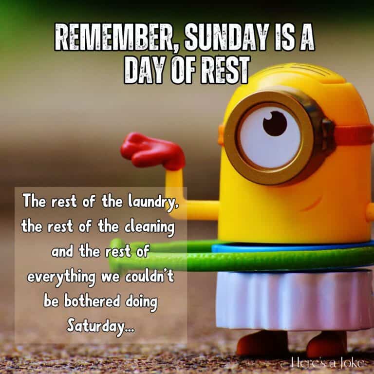 40 Funny Sunday Jokes - Here's a Joke